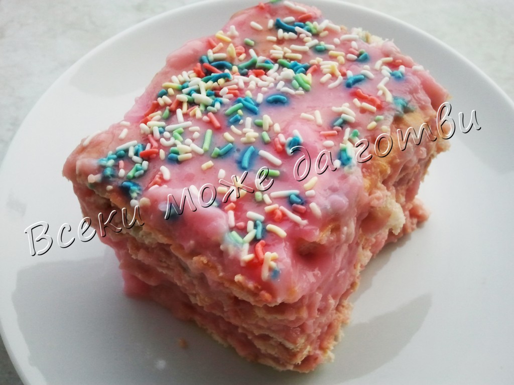 Бисквитена торта с нишесте - Всеки може да готви